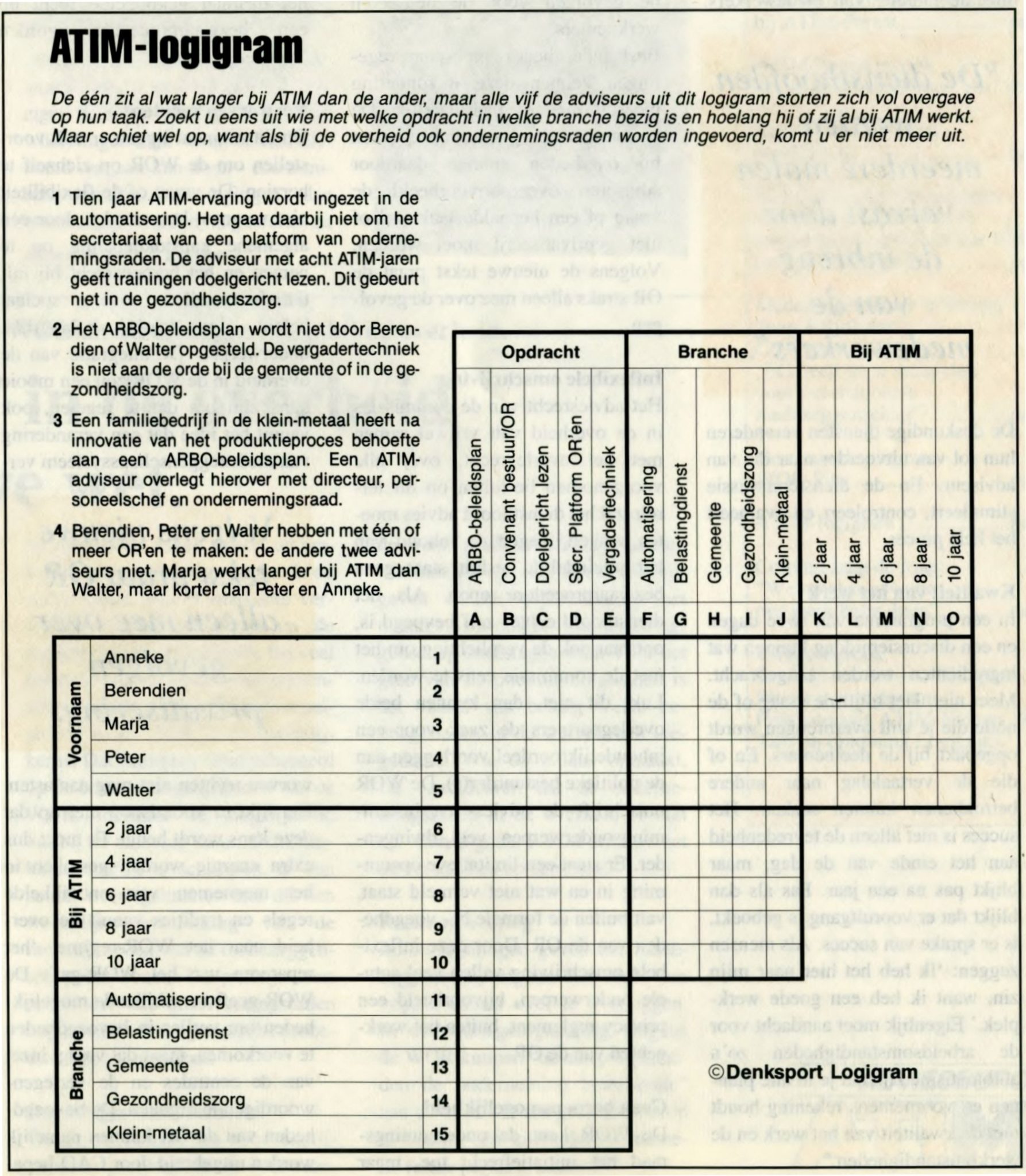 ATIM-Logigram – Jaap de Jong